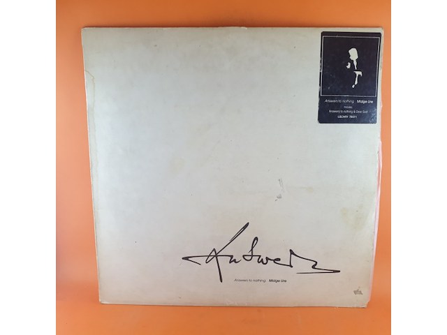 Midge Ure ‎– Answers To Nothing , LP