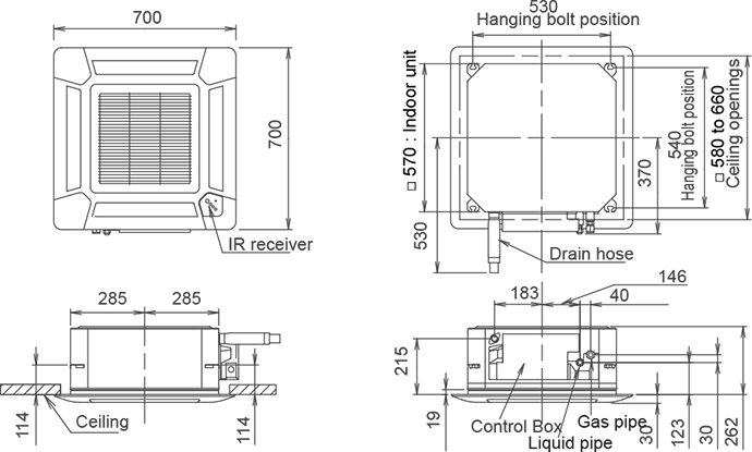 Fujitsu inverter multi kasetna klima AUYG12LVLB