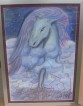 Nebeski konj, pastel, luksuzno uramljen, 70×50 cm, Miladic Svetlana, 200 evra