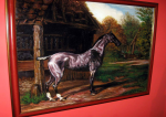 “Konj u štali” 80x65cm