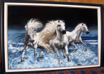 “White horses” 100×80