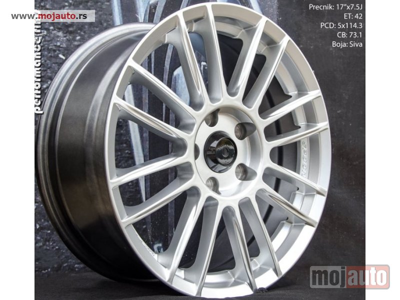 17 alufelne 5x114,3/7,5jota/et42/cb,73,1. odgovara za hundai,kia,toyota,reno.