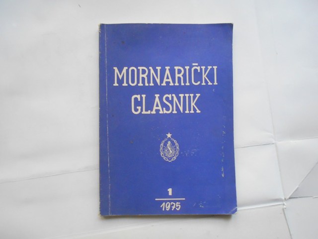 Mornarički glasnk,1/1975, časopis ratne mornarice