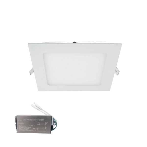 LED PANEL KVADRATNI UGRADNI 18W 2700K SA PANIK BLOKOM