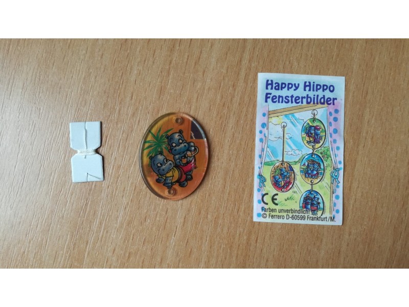 Happy Hippo Fensterbilder kinder