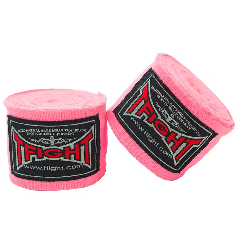 TFIGHT ELASTIC HAND WRAPS – ELASTIČNI BANDAŽERI PINK 4,5m