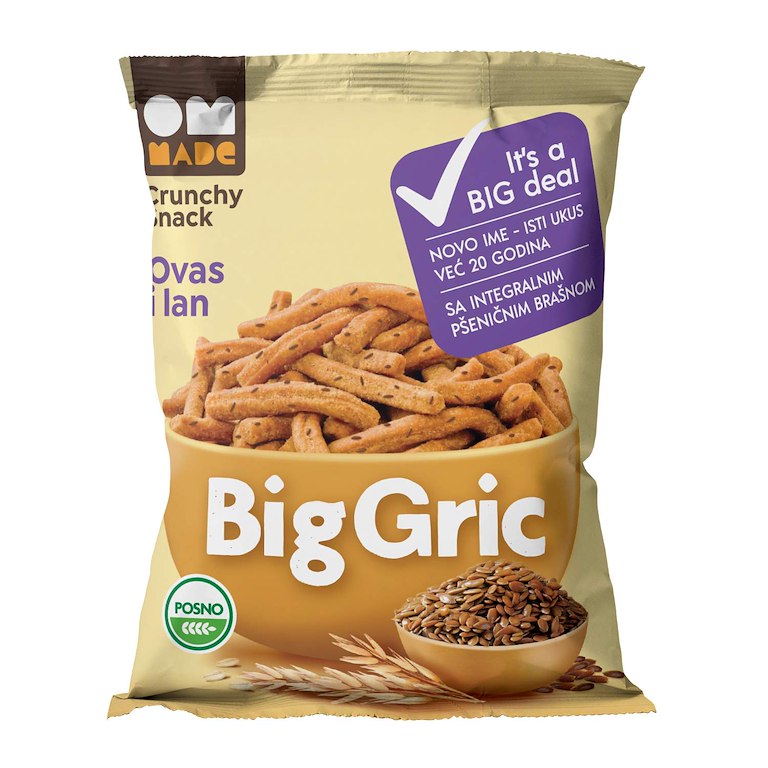 Big gric grisine ovas i lan 70g big gric