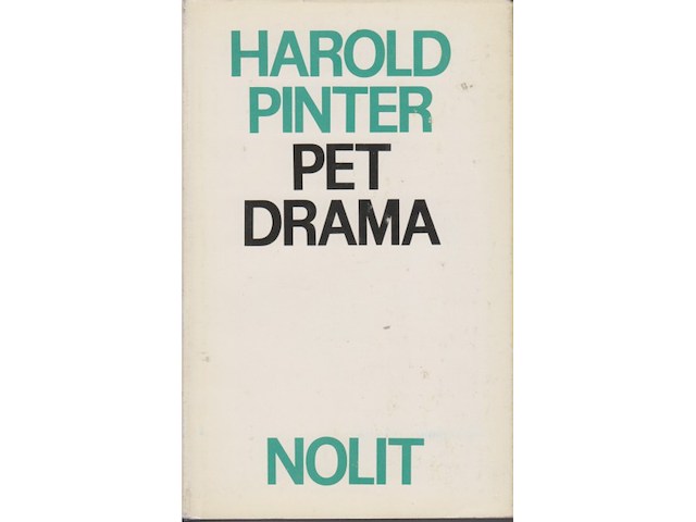 HAROLD PINTER / PET DRAMA + omot - odličnO