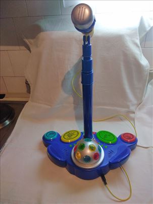 Dečija igračka:karaoke sa 4 zvuka,2 brzine svetla