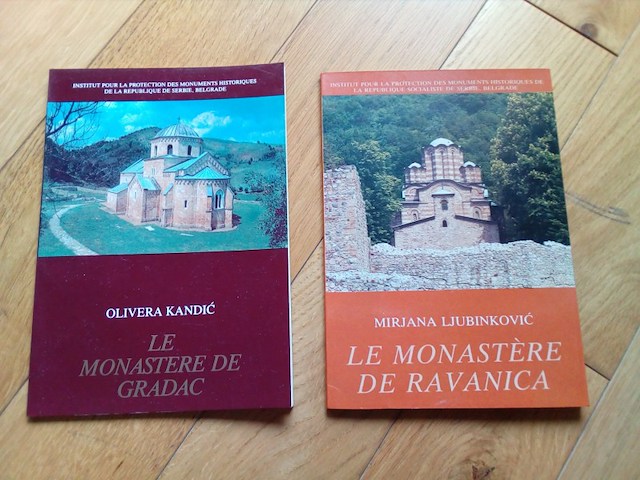 Gradac i Ravanica dve knjigice na Francuskom (K20)