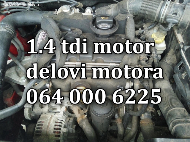 Motor 1.4 tdi kompletan delovi škoda fabia,roomster