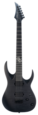Solar Guitars A2.6FB Baritone Flame Black Mate
