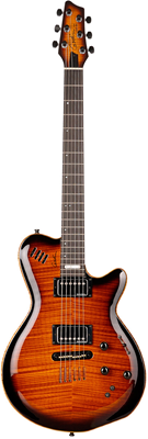 Godin LGX - SA (S) Cognac Burst Flame AA With Bag