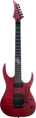 Solar Guitars S1.6FR Flame Blood Red Matte