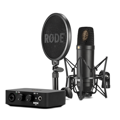 RODE Nt1 and Al-1 Complete Studio Kit Kondenzatorski Mikrofon i Audio Interfejs