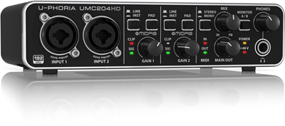 Behringer UMC204HD U-Phoria audio interfejs