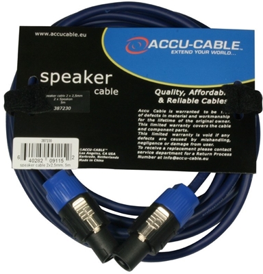 American Audio Accu-Cable AC-SP2-2,5/5
Tehnička specifikacija