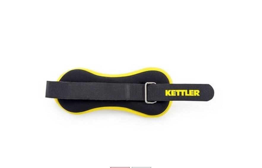 Teg za rucni zglob Kettler Black-Yellow 2x1,5 kg FIT-K07373-270