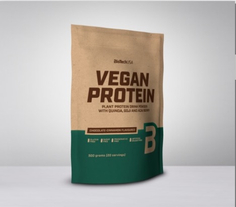 Vegan Protein, 500g Čokolada-cimet BioTechUsa (Rasprodato!)