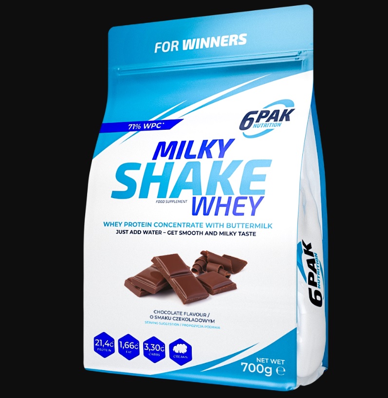 Milky Shake Whey 700g Čokolada 6PAK