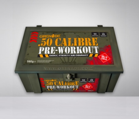 Grenade 50 caliber Pre Workout 580g Kola (Rasprodato!)