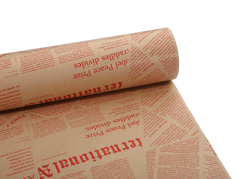 Kraft papir, novine - crvene