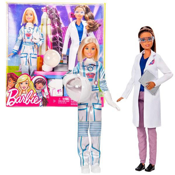 Barbie Lutka Set Astronaut i Naučnica FCP65