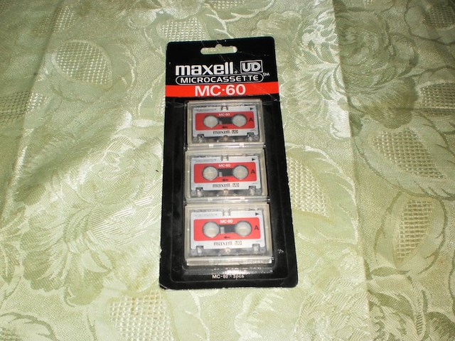 Maxell UD Microcassete - MC-60 - 3 pack - NOVO