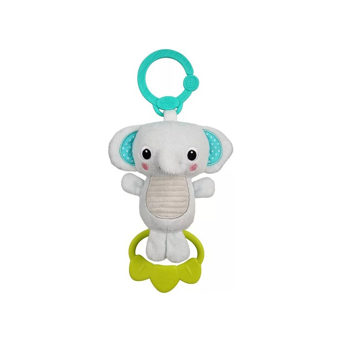 Kids II Bright Starts Plišana Muzička Igračka Tug Tunes Take Along Toy Elephant SKU12339