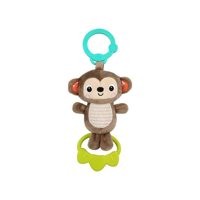 Kids II Bright Starts Plišana Muzička Igračka Tug Tunes Take Along Toy Monkey SKU12340