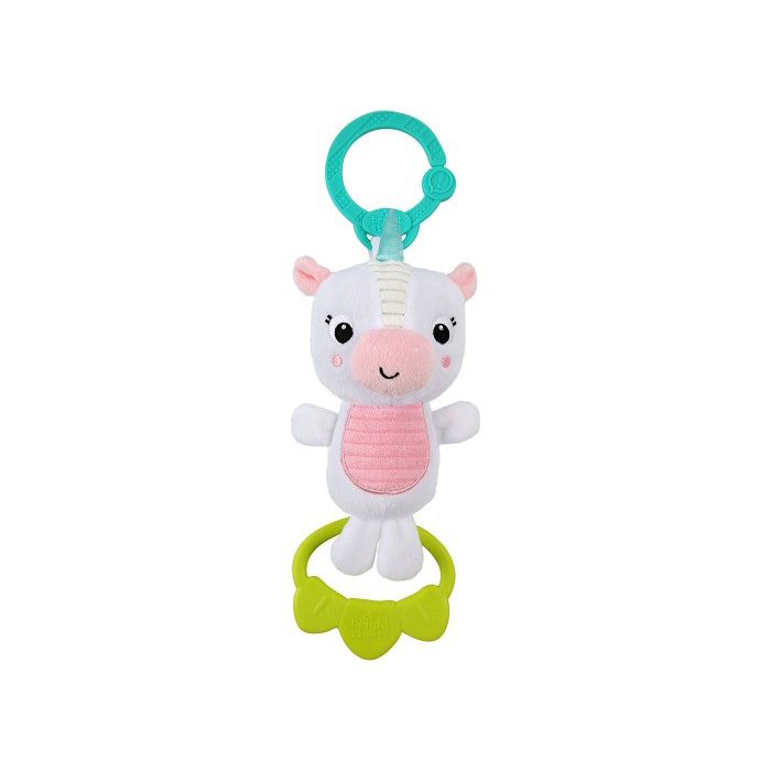 Kids II Bright Starts Plišana Muzička Igračka Tug Tunes Take Along Toy Unicorn SKU12341