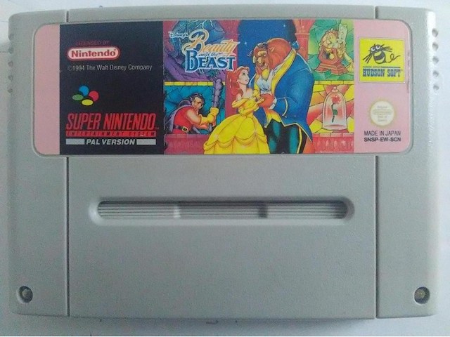 nintendo snes k disney s beauty and the beast iape sa s