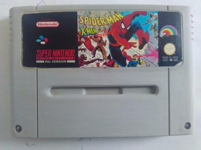 nintendo snes k spider man x men isprsa slika