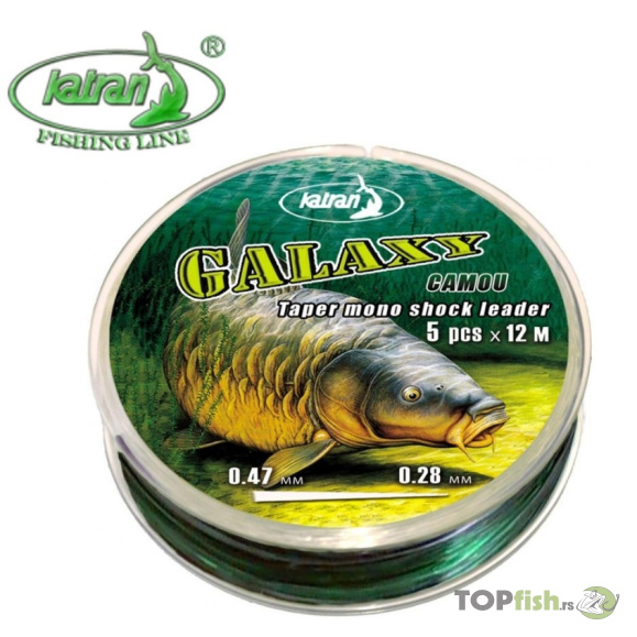 Katran Galaxy Camou Tapered Shock Leader