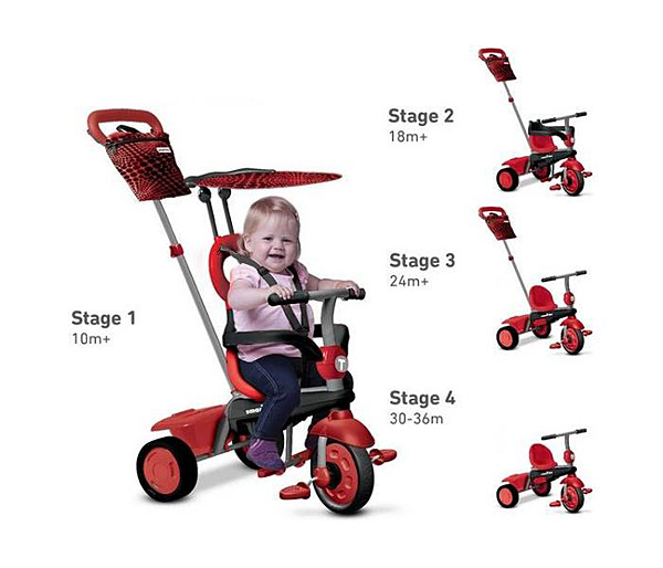 Smart Trike tricikl Vanilla Red 4 u 1 6702500