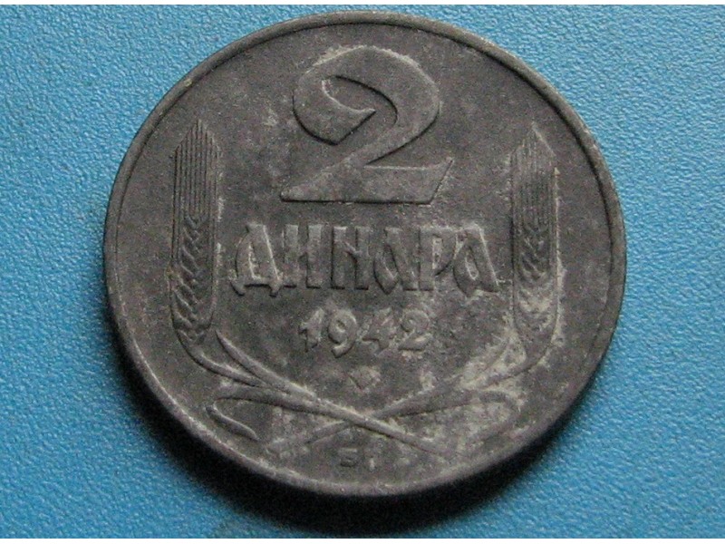 Srbija - 2 Dinara (German Occupation) 1942