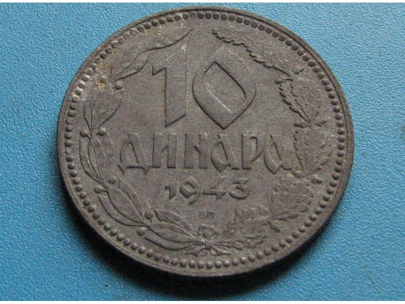 Srbija - 10 Dinara (German Occupation) 1943