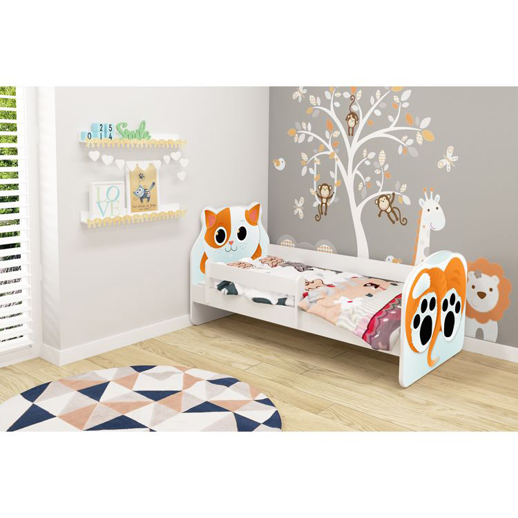 Acma VII Krevet za decu Animals 160x80cm White + Gratis dušek – Više dezena ACMKRAN160X80