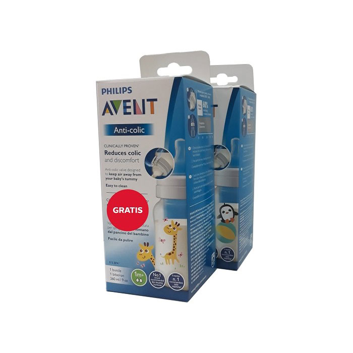 Avent Flašica Anti-Colic 260ml Giraffe 8811+ Flašica SCF821/13 SCF821/12+821/13