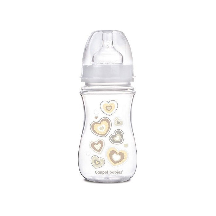 Canpol Baby Flašica Wide Neck Easy Start – Anticolic 240ml Newborn Baby Beige 35/217_bei