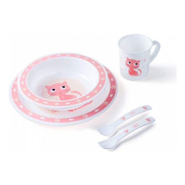Canpol Baby Set za Hranjenje – Cat 4/401-pink