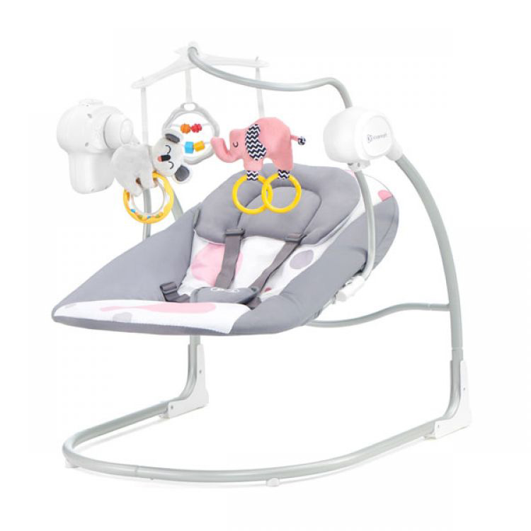 Kinderkraft Stolica za ljuljanje za bebe Minky Pink KKBMINKYPNK000
