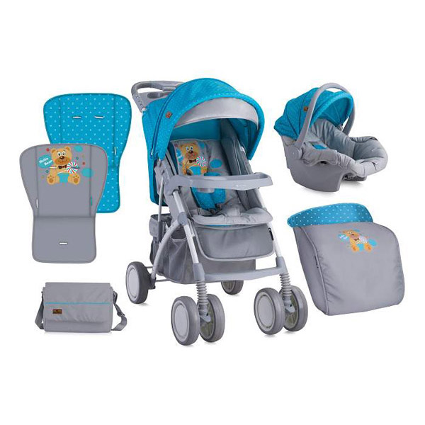 Lorelli kolica Rio Set Blue & Grey Hello Bear