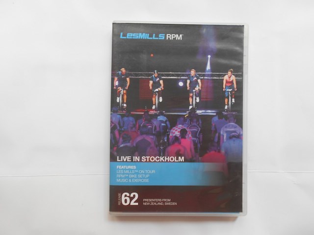 Lesmills release no.62 RPM bicikl Live in Stockholm