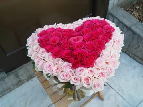 101 ruža u obliku srca br 41