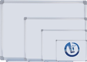 Bela magnetna tabla 30 x 40 alu ram
