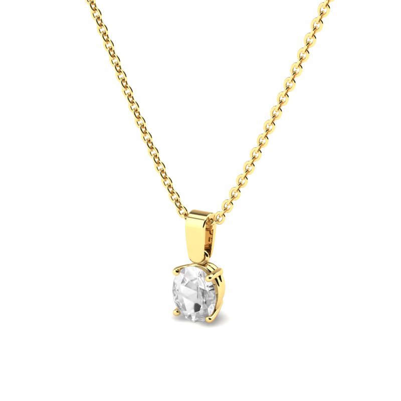 Zlatna ogrlica sa belim safirom Liza