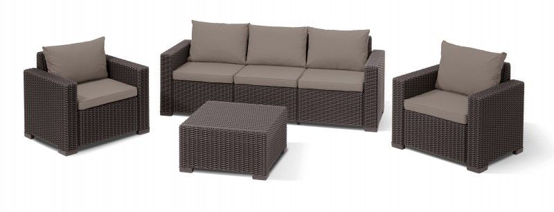 BAŠTENSKI SET CALIFORNIA 3 SEATER - BRAON