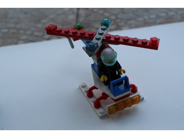 LEGO set helikopter i pilot, sa uputsvom