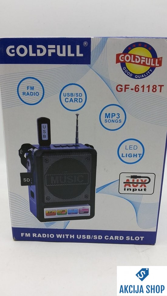 GF-6118T Zvučnik radio MP3/SD card -Zvučnik radio MP3